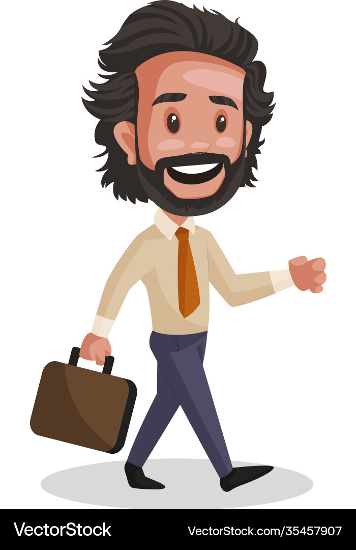 Investment advisor cartoon Royalty Free Vector Image