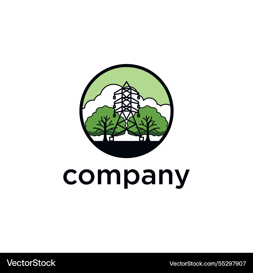 Power line logo Royalty Free Vector Image - VectorStock