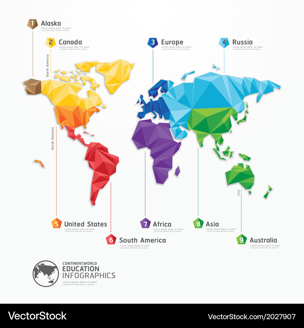 Graphic Design Infographic Map