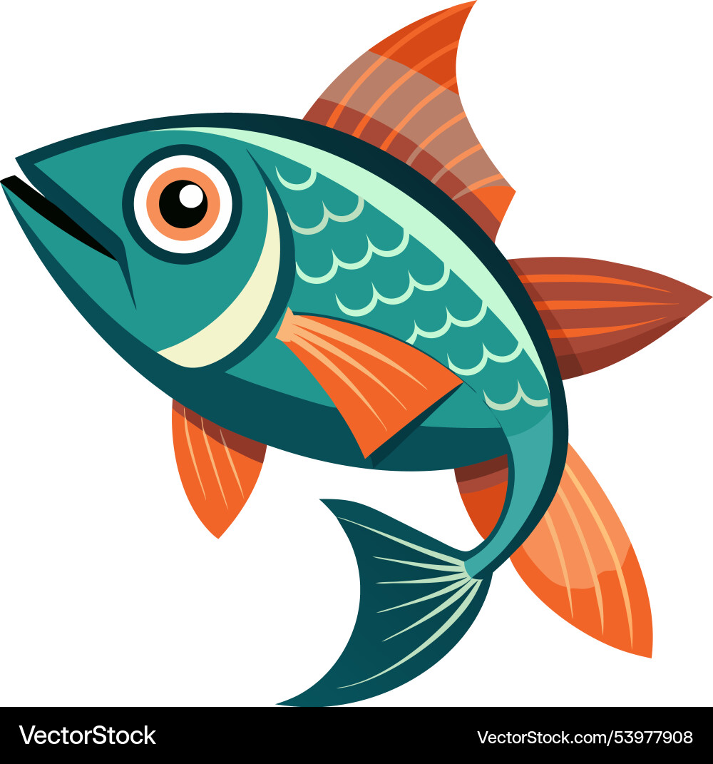 Fish color 4 Royalty Free Vector Image - VectorStock