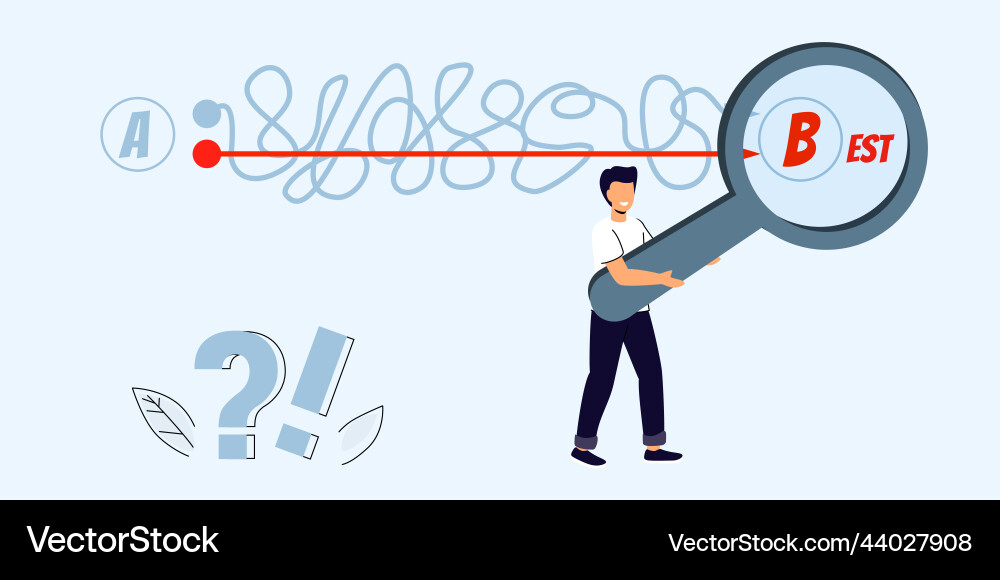 Strategic Choice: Plan A vs. Plan B Royalty Free Vector