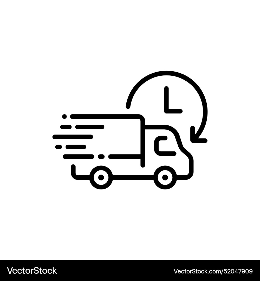 Fast delivery truck icon or express Royalty Free Vector