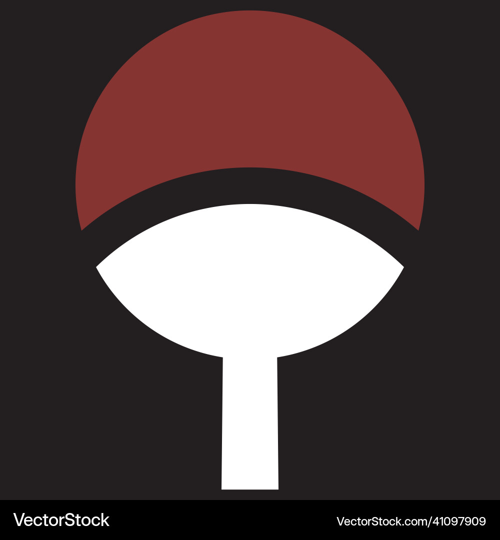 Uchiha Sharingan Icon Royalty Free Vector Image