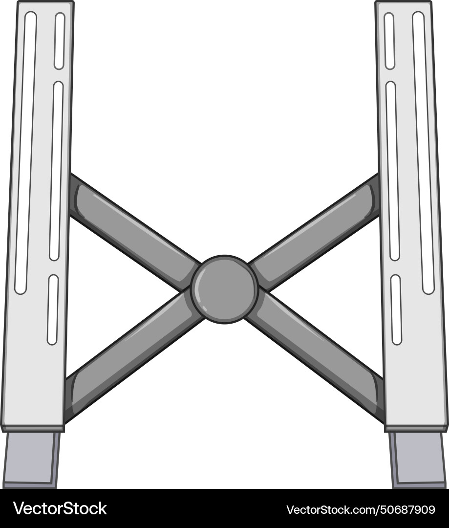 Work laptop stand cartoon Royalty Free Vector Image