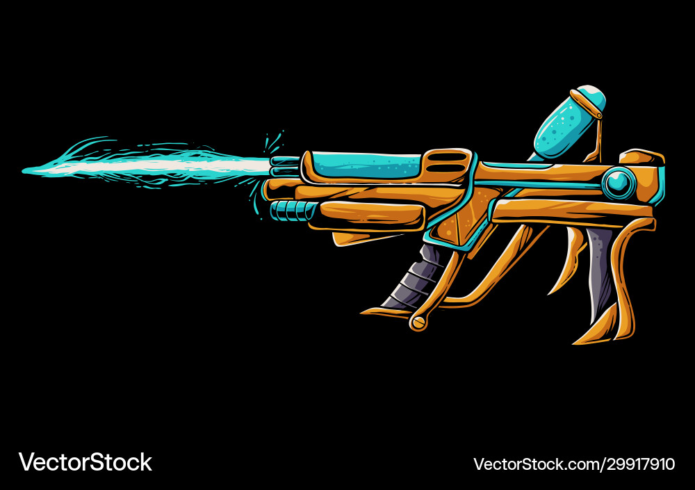 Ice gun cartoon Royalty Free Vector Image - VectorStock