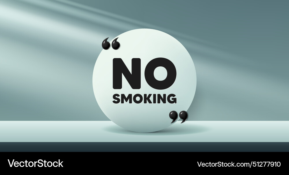 No smoking tag stop smoke sign circle frame Vector Image
