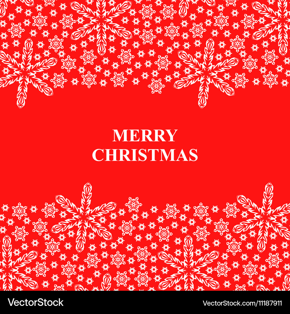 Snowflakes horizontal Royalty Free Vector Image