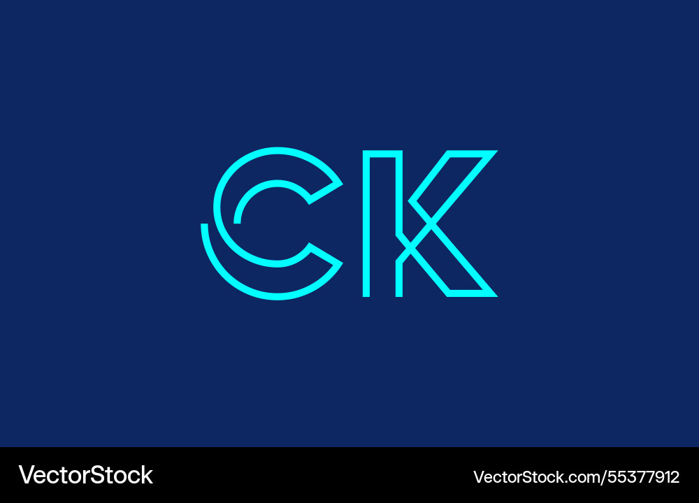 Blue abstract typography design with stylized Vector Image