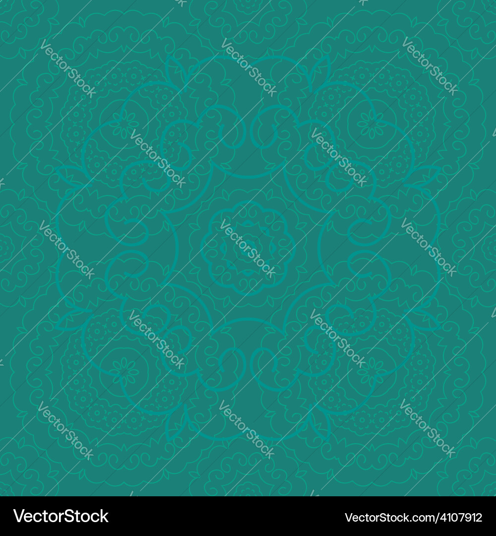 Circle pattern green Royalty Free Vector Image