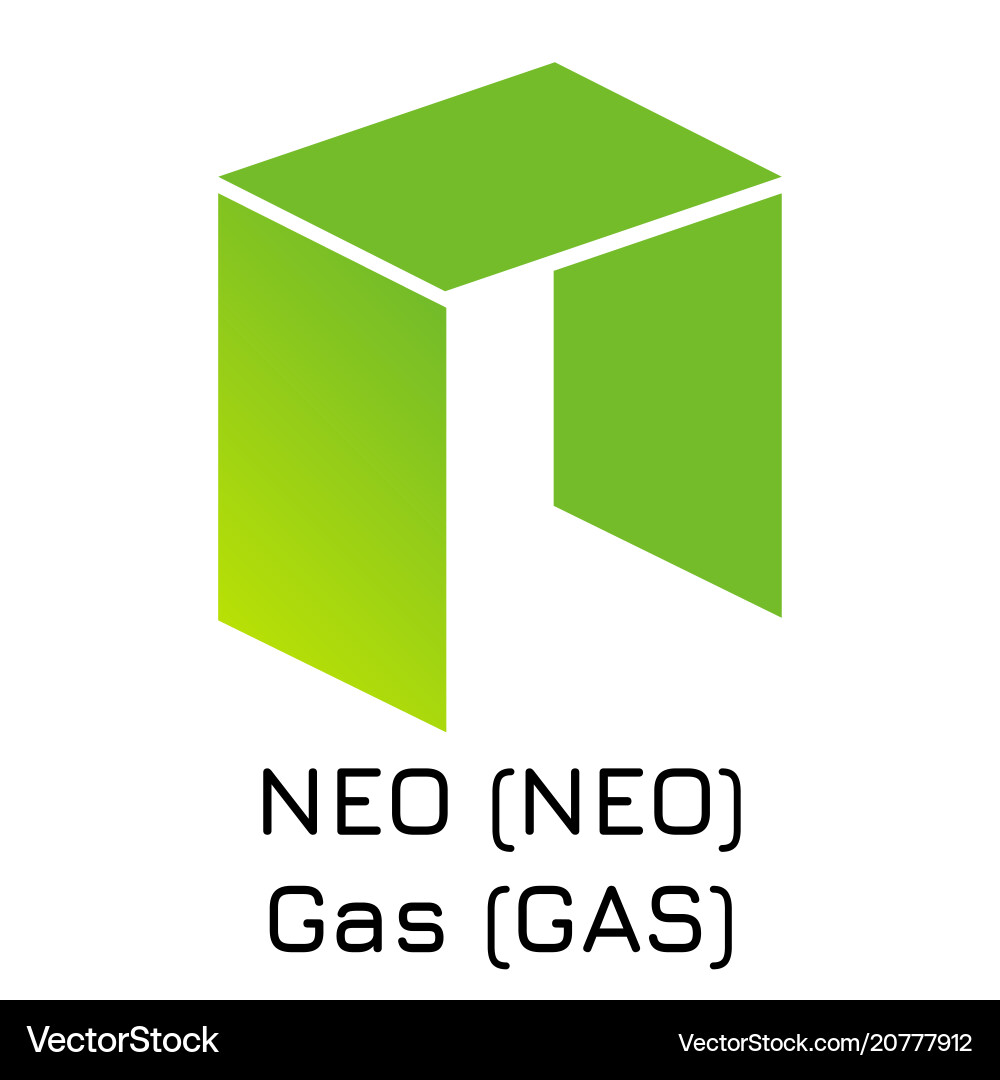 Neo gas crypto c Royalty Free Vector Image - VectorStock