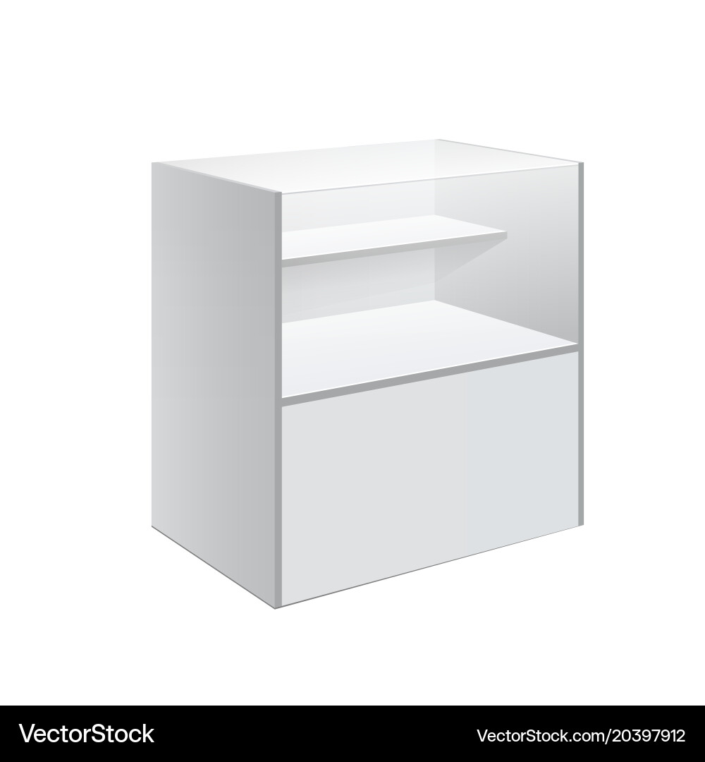 Promotion counter retail trade stand Royalty Free Vector