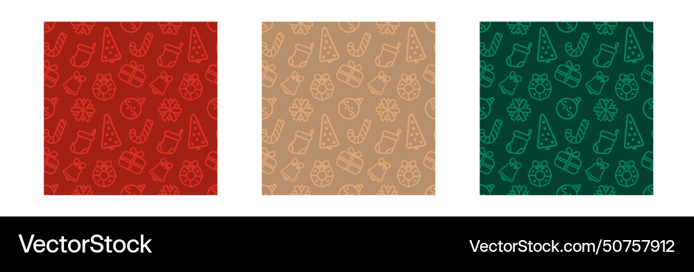 Set christmas icons elements Royalty Free Vector Image