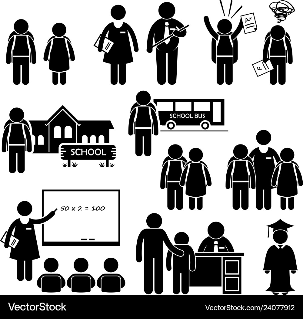 Teacher Clipart Black and White Vector Images (over 2,000)
