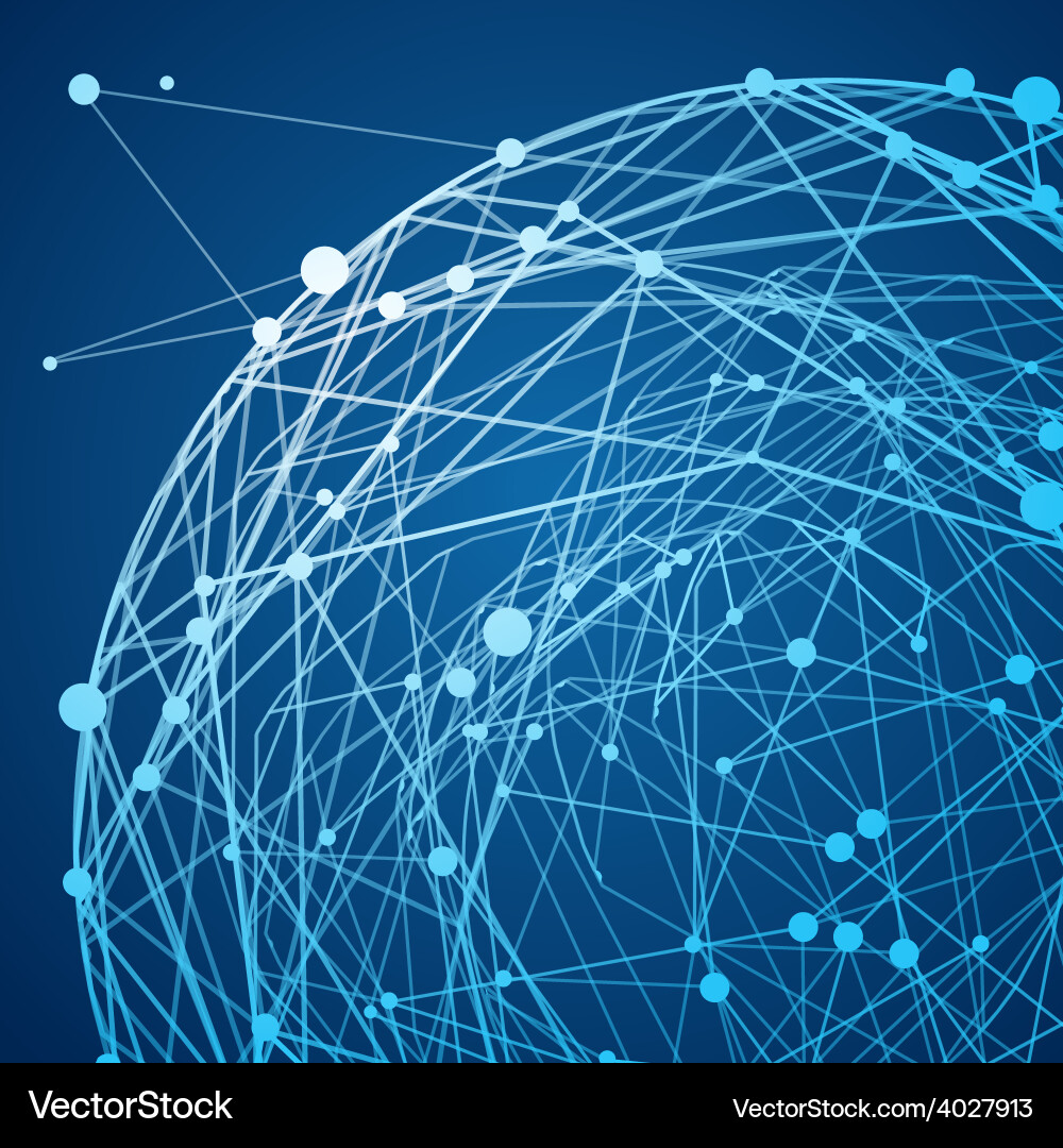 Abstract sphere background flat design Royalty Free Vector