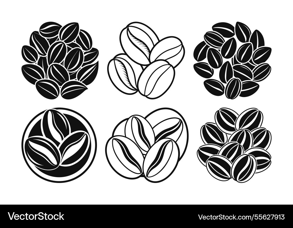 Coffee beans Royalty Free Vector Image - VectorStock