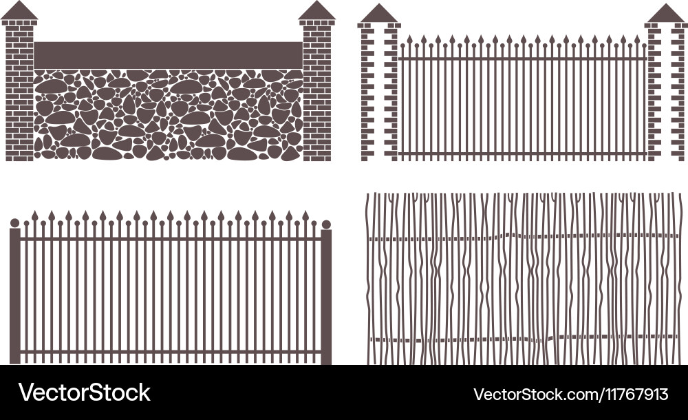 Fence Royalty Free Vector Image - VectorStock