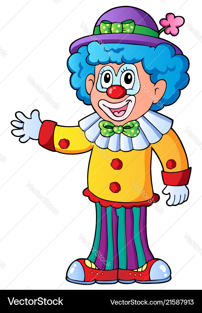 Image of cartoon clown 2 Royalty Free Vector Image