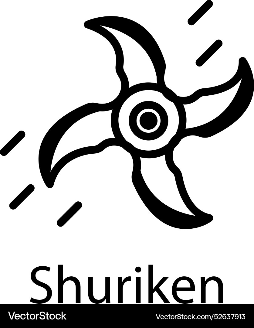 Shuriken Royalty Free Vector Image - VectorStock