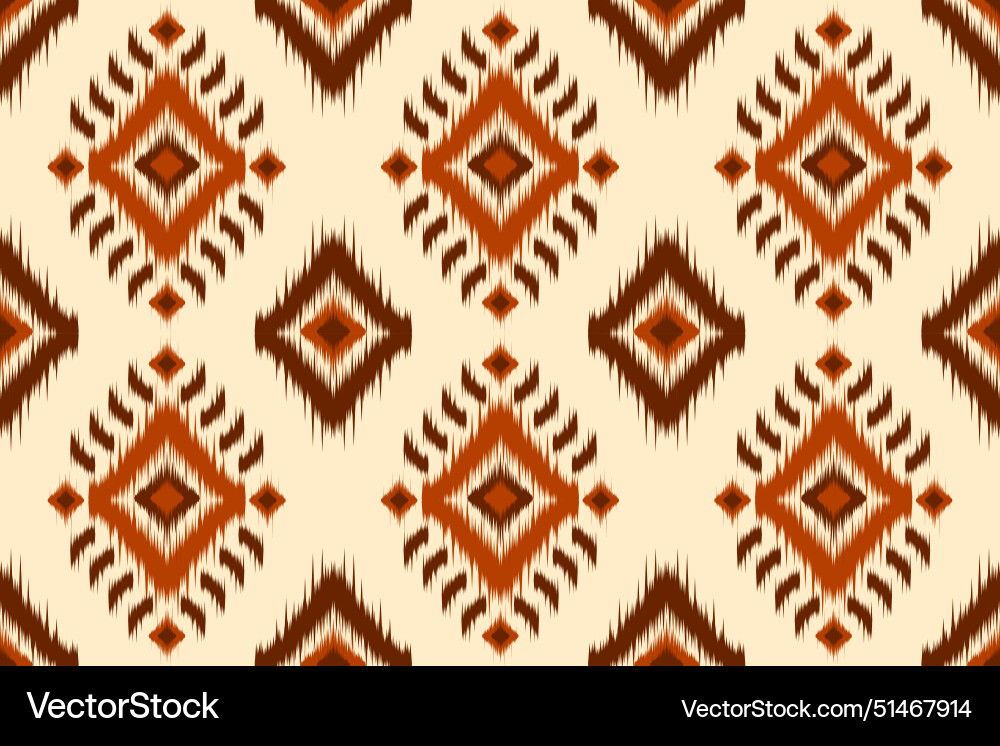 Beautiful ethnic ikat background geometric Vector Image
