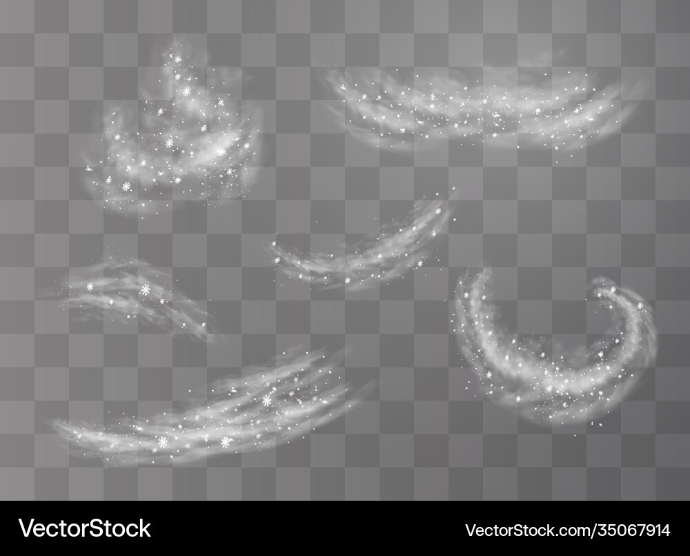 Snow and wind Royalty Free Vector Image - VectorStock