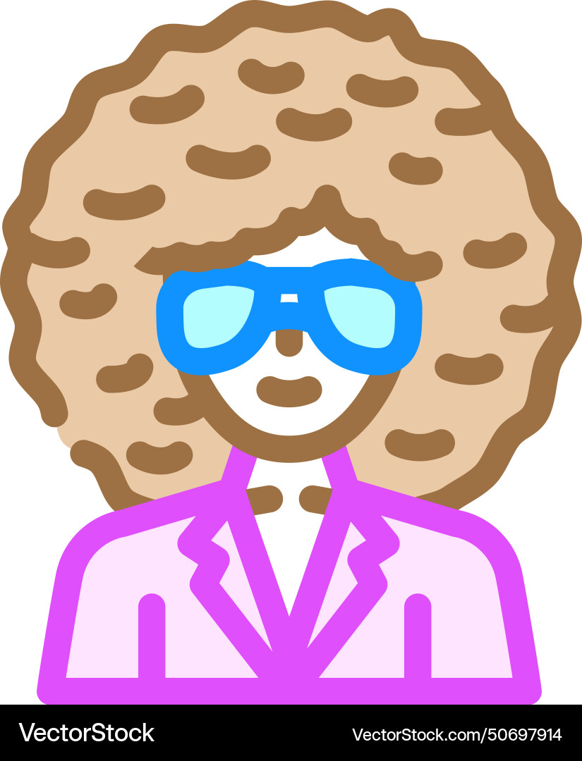 Strobe lights disco party color icon Royalty Free Vector