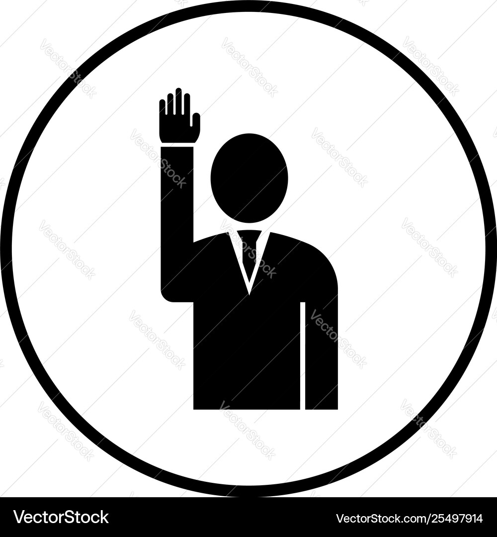 Voting man icon Royalty Free Vector Image - VectorStock