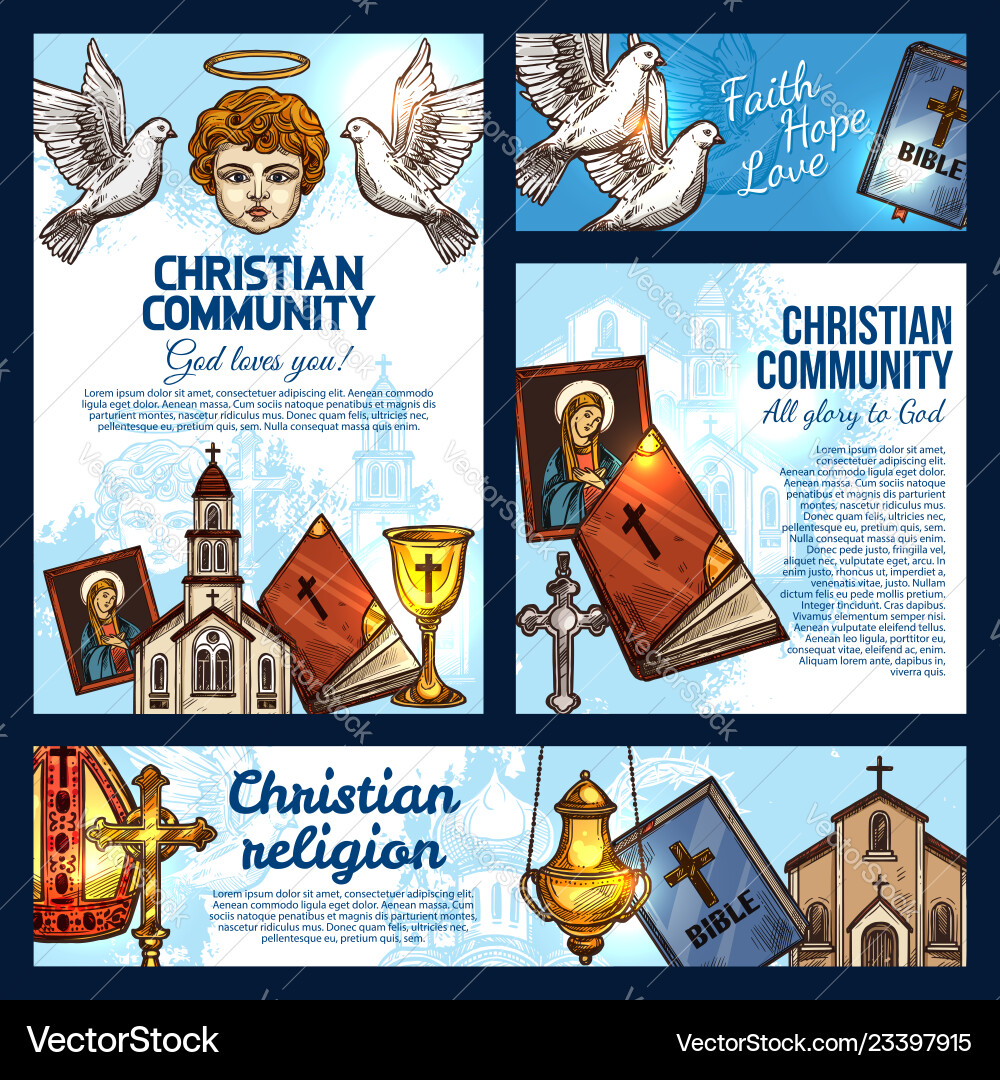 Christian Symbols & Faith Royalty Free Vector Image