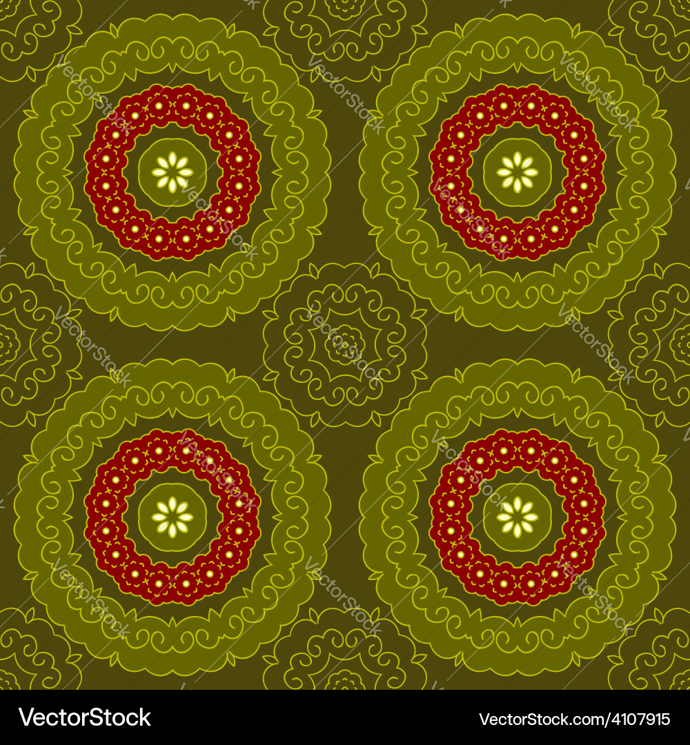 Circle pattern indian Royalty Free Vector Image
