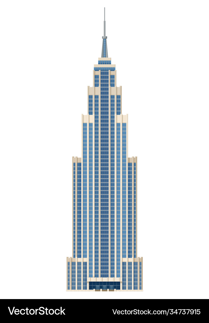 Skyscraper modern apartment and office building Vector Image