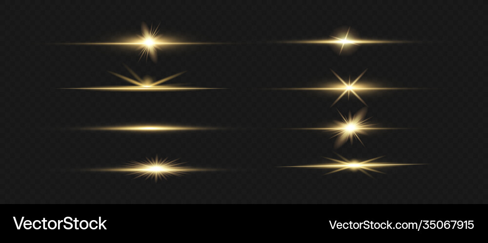 Yellow horizontal line Royalty Free Vector Image