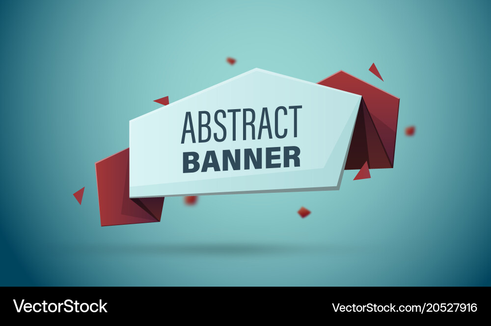 Abstract banner template Royalty Free Vector Image