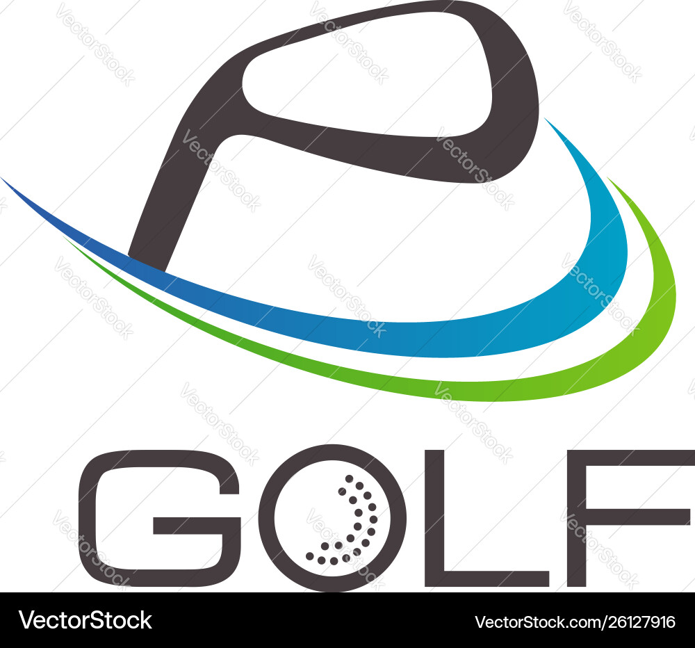 Golf logo design symbol icon Royalty Free Vector Image
