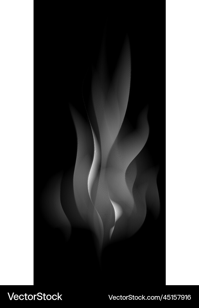 Hot air mockup white vapor stream realistic Vector Image
