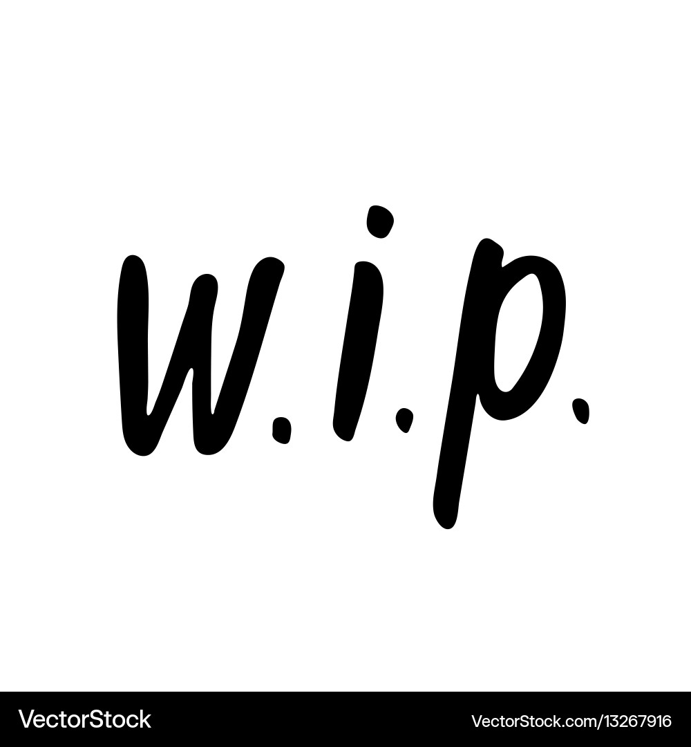 Very important person - hand drawn brush text Vector Image