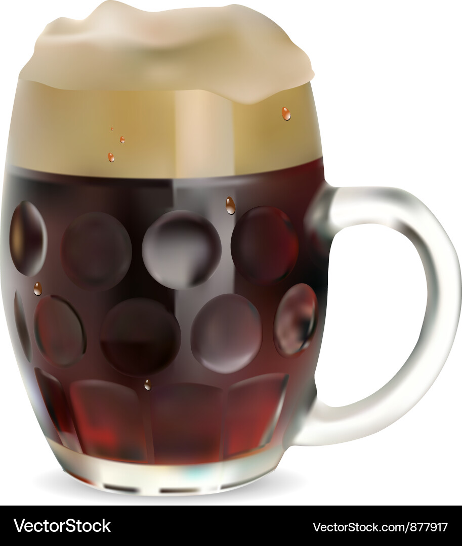 Beer mug Royalty Free Vector Image - VectorStock