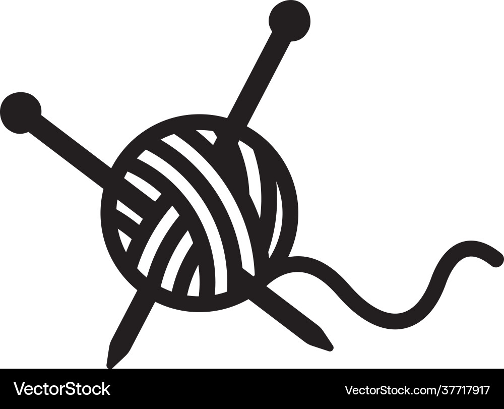 Knitting icon Royalty Free Vector Image - VectorStock