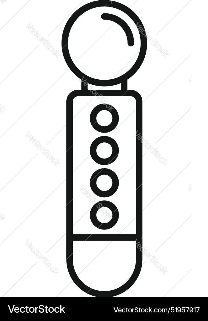 Simple line icon of a vr game controller Vector Image
