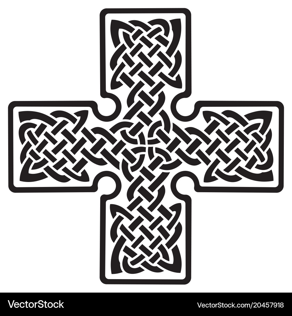 Celtic pagan cross Royalty Free Vector Image - VectorStock