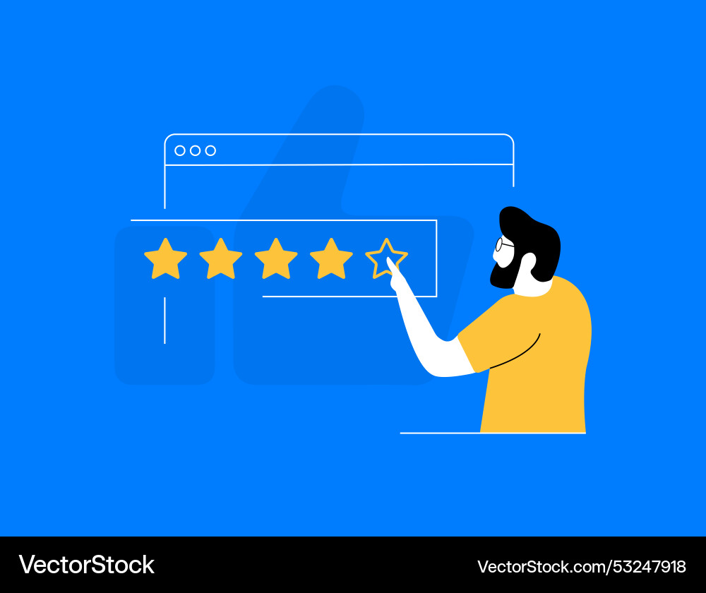 Customer feedback - how businesses gather Vector Image