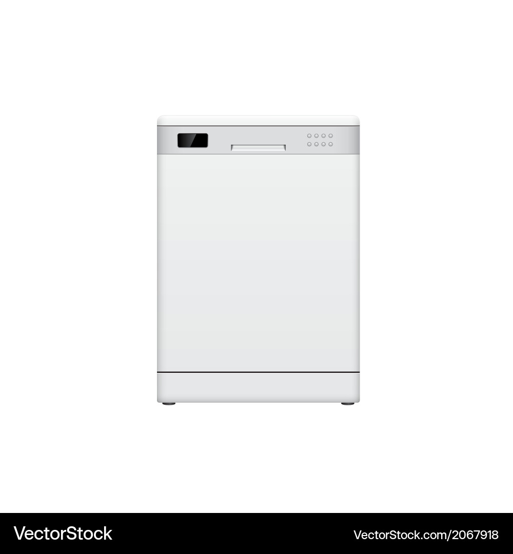 Dish washing machine Royalty Free Vector Image