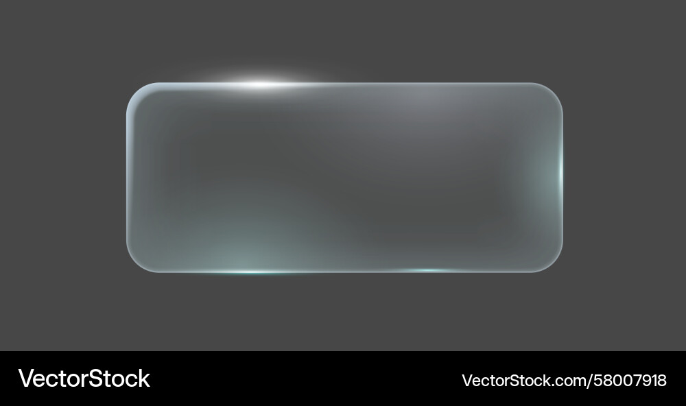 Glossy Glass Button Icon Royalty Free Vector Image