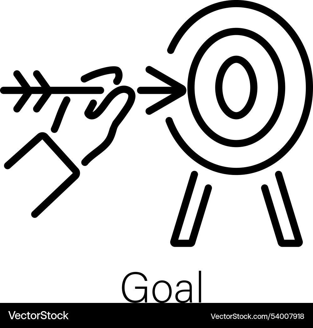 Goal Royalty Free Vector Image - VectorStock