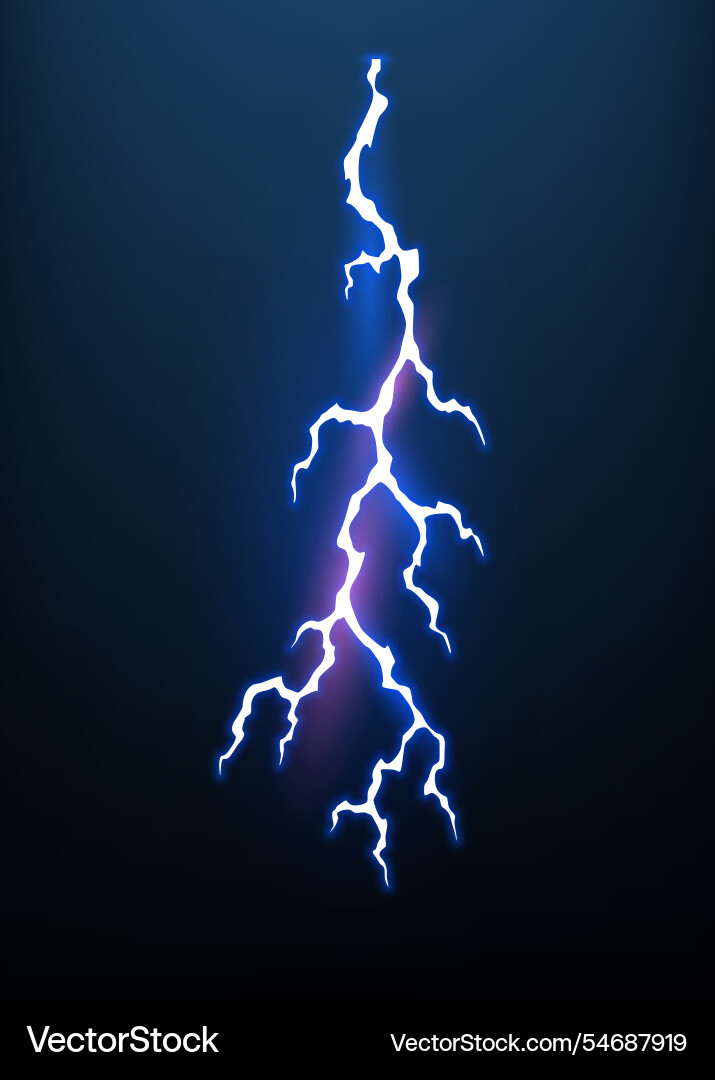 Blitzanimation mit Funkenstrom Lizenzfreies Vektorbild