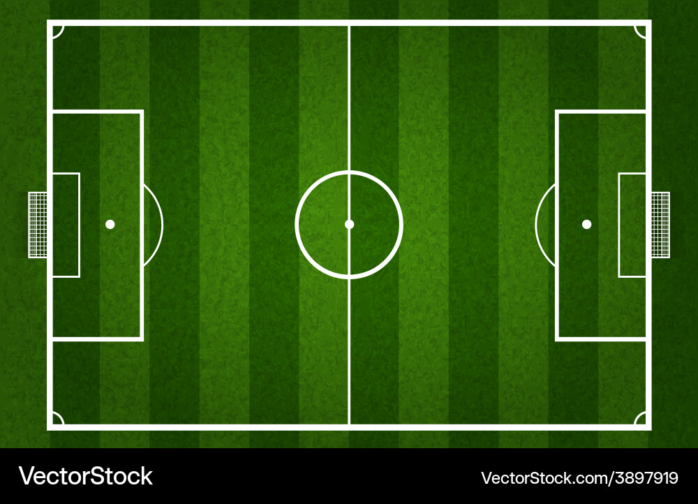 Green Soccer Field Royalty Free Vector Image - VectorStock