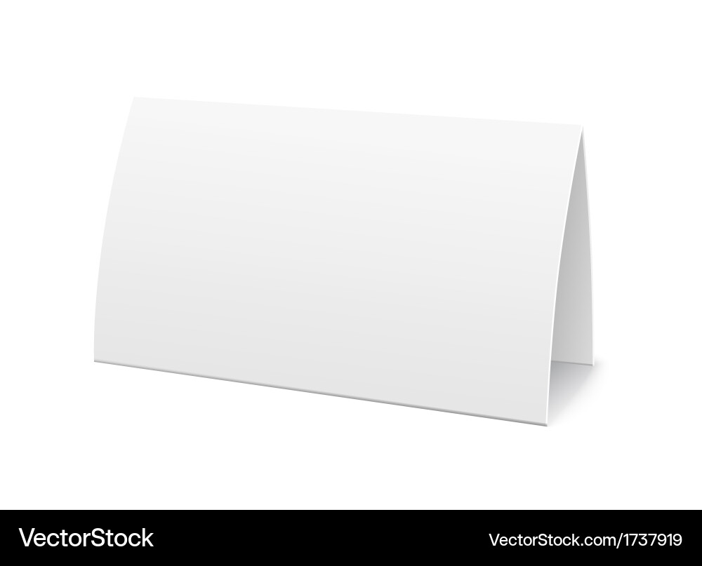 Paper Card Template Royalty Free Vector Image - VectorStock