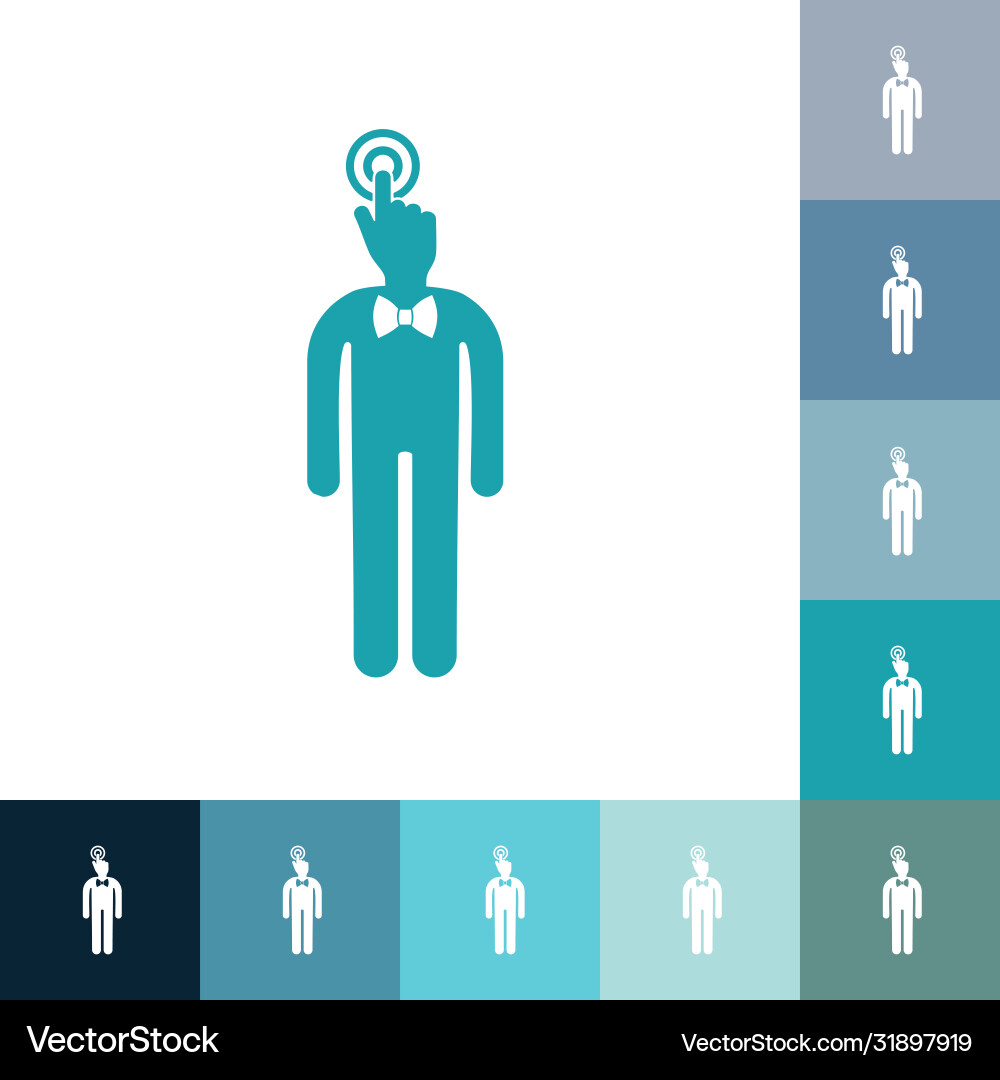 Stick figure a man Royalty Free Vector Image - VectorStock