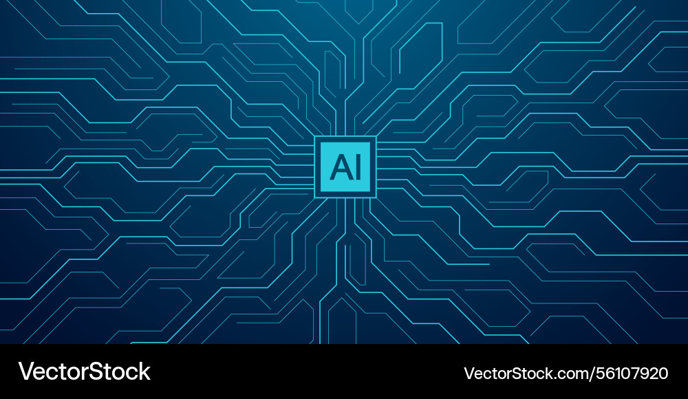Abstract Tech Circuitry Royalty Free Vector Image