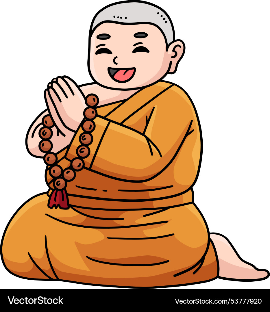 Buddhism buddhist buddha prayer beads clipart Vector Image