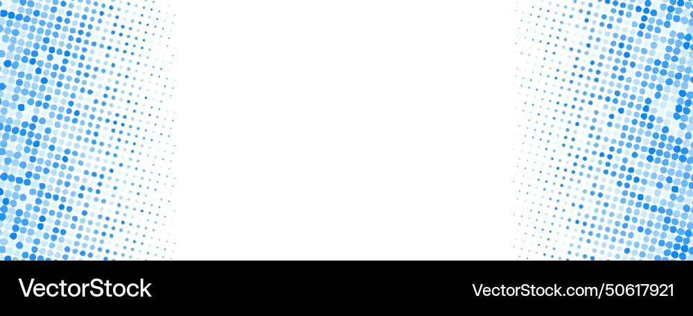 Blue dot gradient banner Royalty Free Vector Image