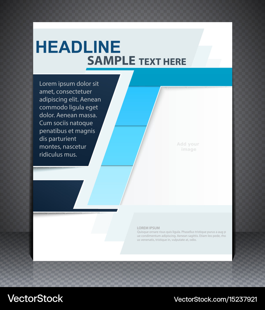 Brochure flyer design layout template Royalty Free Vector